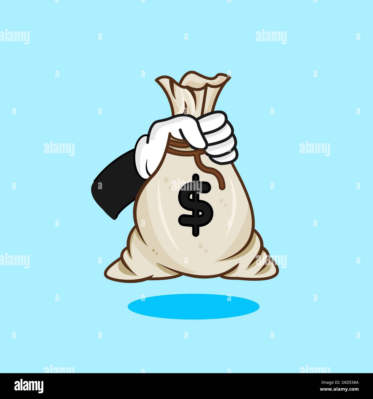 Money bag cartoon hi-res stock photography and images - Alamy