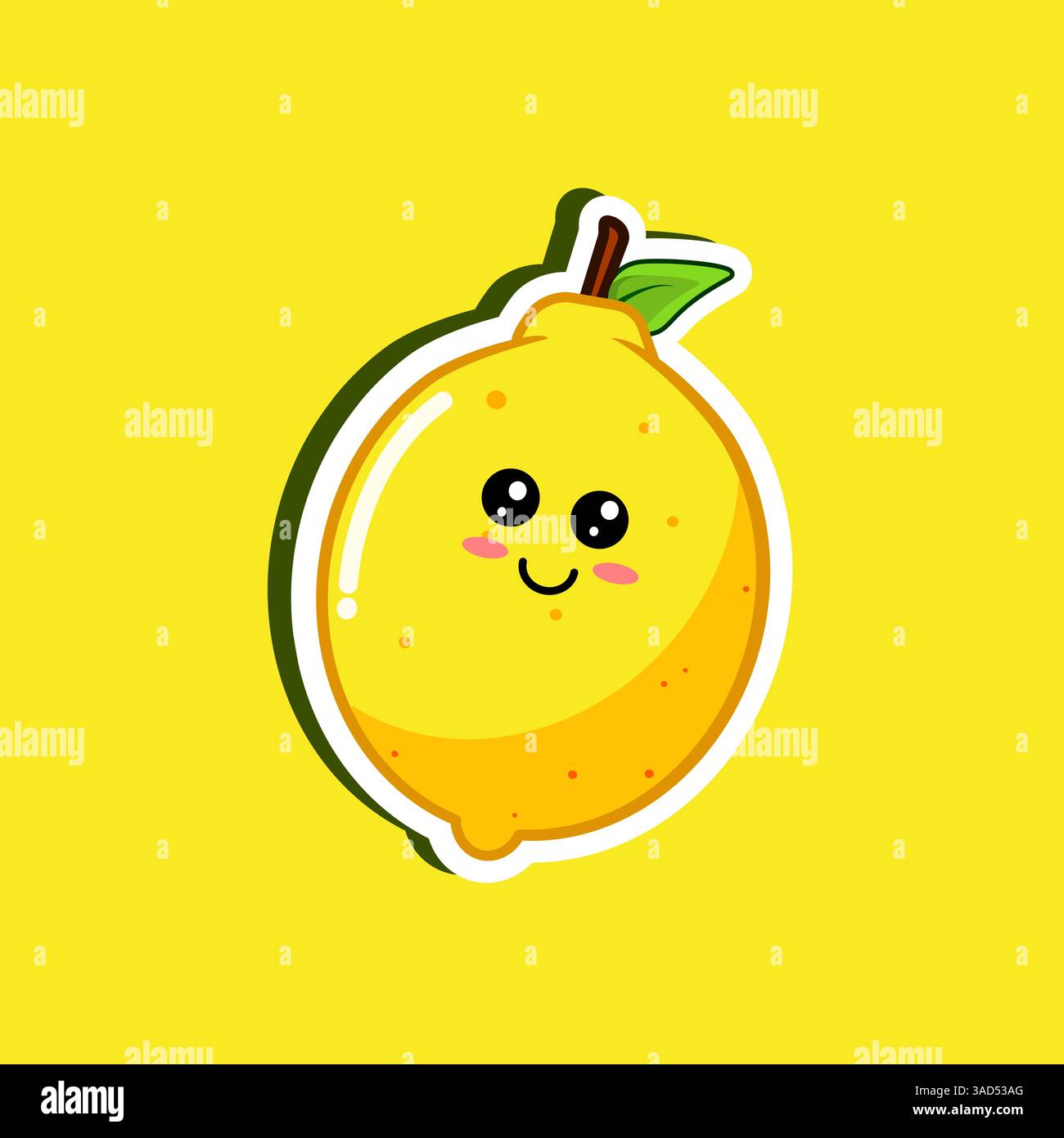 Kawaii cute happy lemon hi-res stock photography and images - Alamy