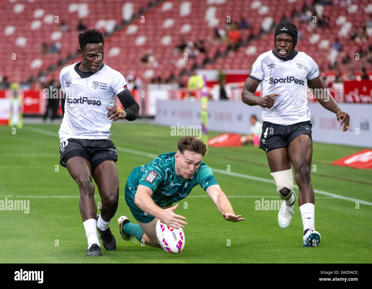 SINGAPORE, SINGAPORE. APRIL 5th 2025 HSBC Singapore 7s Rugby. Kenya ...