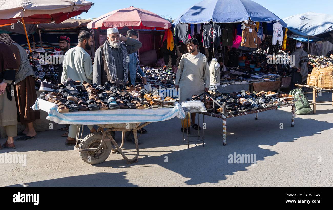 street trade, food, stalls at the bird market and in the Mandavi Bazaar ...