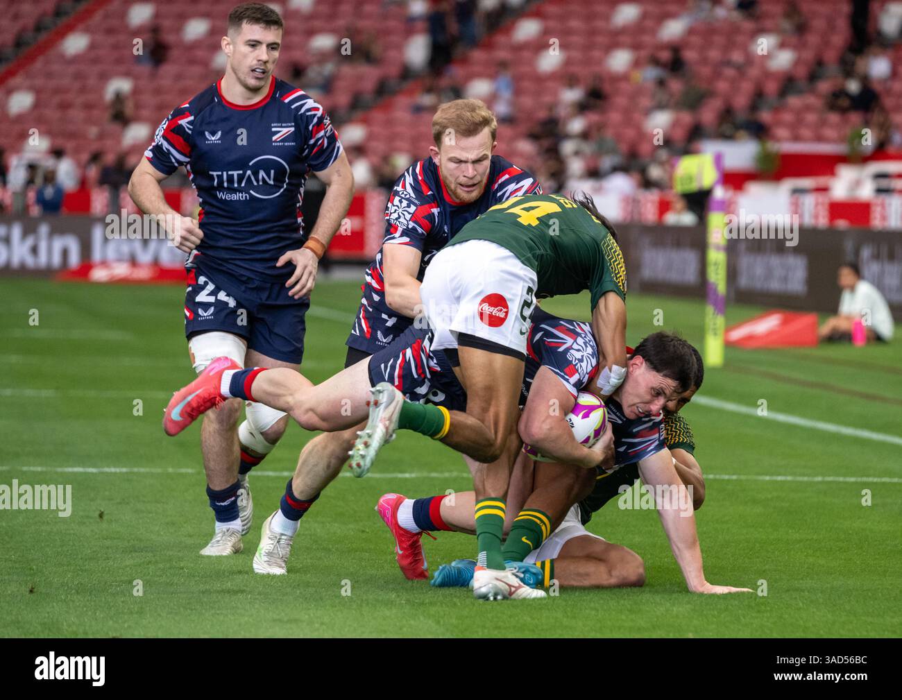 SINGAPORE, SINGAPORE. APRIL 5th 2025 HSBC Singapore 7s Rugby. Great ...