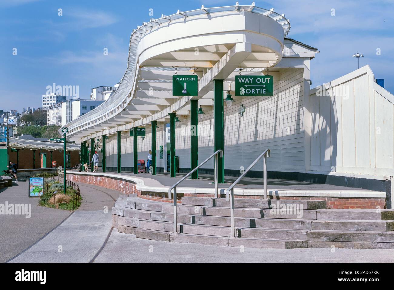 Folkestone Harbour station Kent UK Stock Photo - Alamy