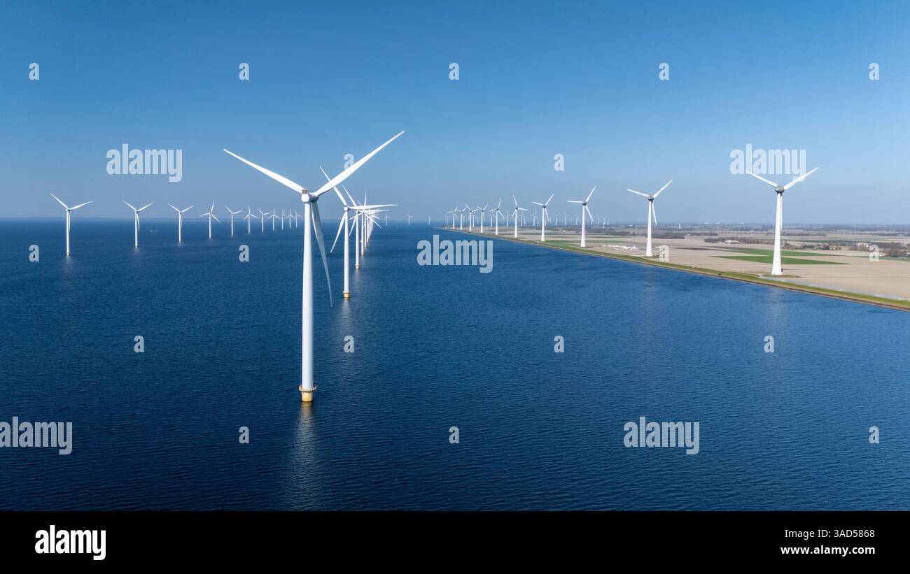 Expansive offshore windmill park hi-res stock photography and images - Alamy