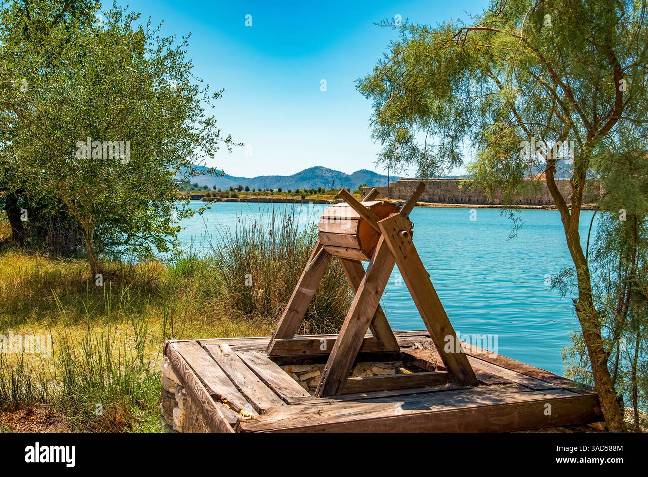Rustic wooden well stands under hi-res stock photography and images - Alamy