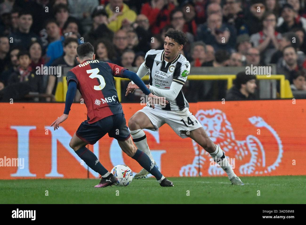 Aaron Martin (Genoa CFC) - Arthur Atta (Udinese Calcio) during Genoa ...