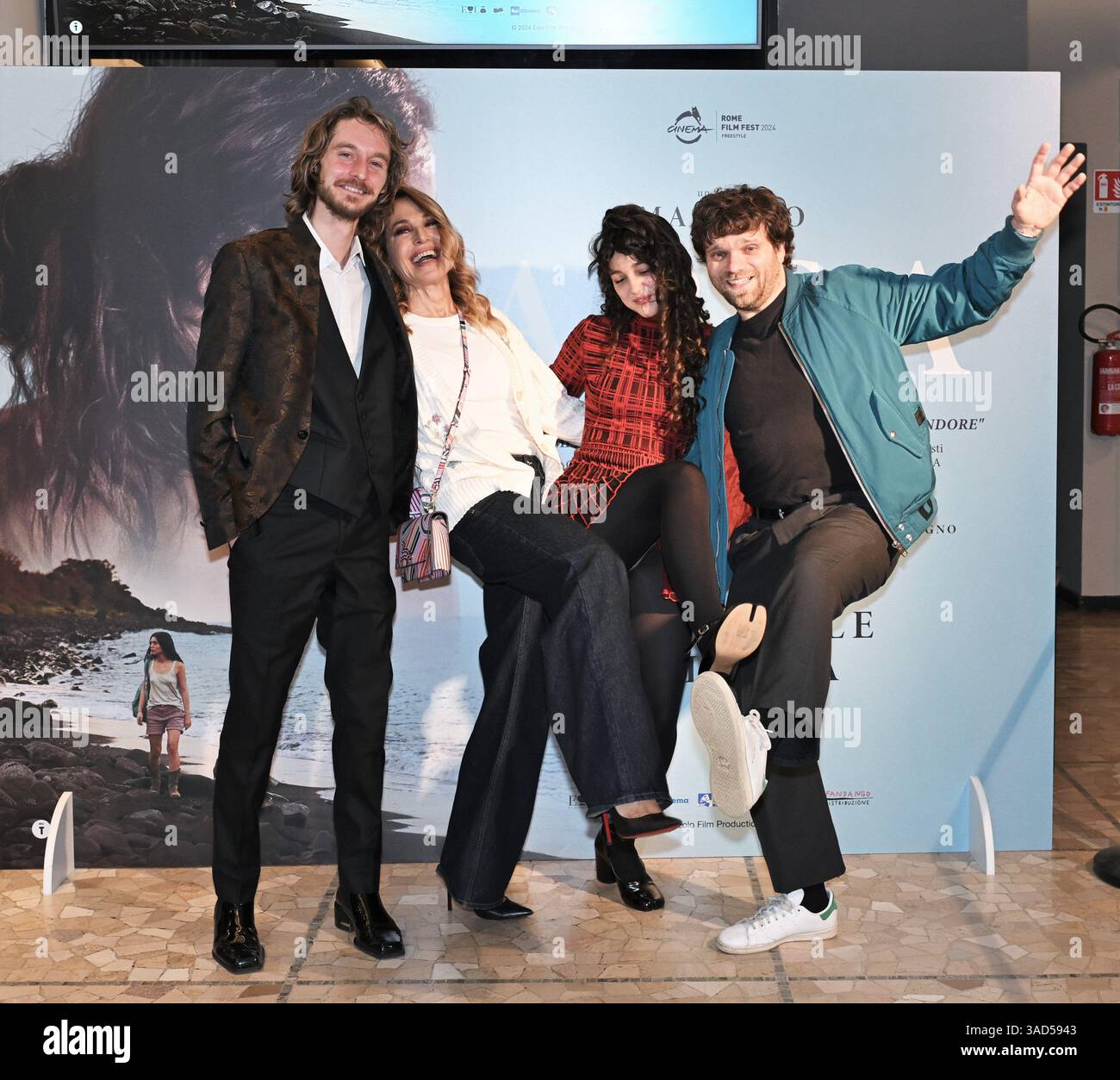 Milan, . 05th Apr, 2025. Milan, Italy Arsa film photocall cast and ...