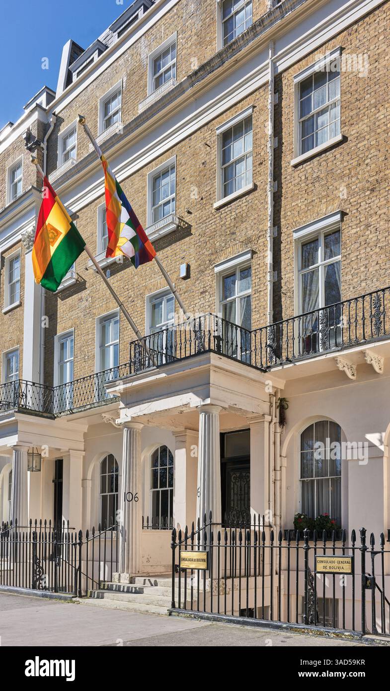 Embassy of Bolivia, London, England Stock Photo - Alamy