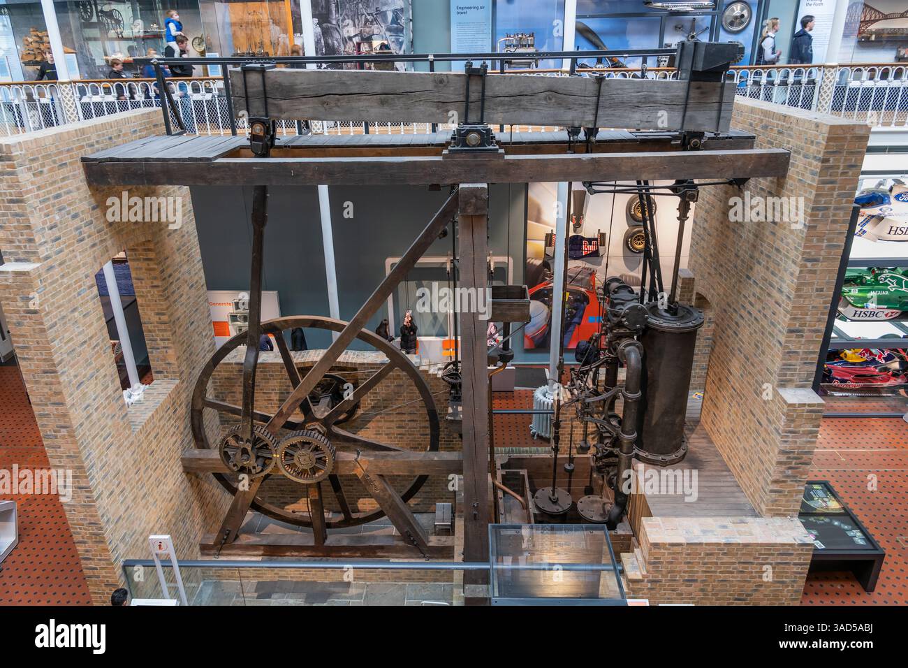 Barclay and Perkins Engine, built in 1786 by Boulton & Watt, exhibit in ...