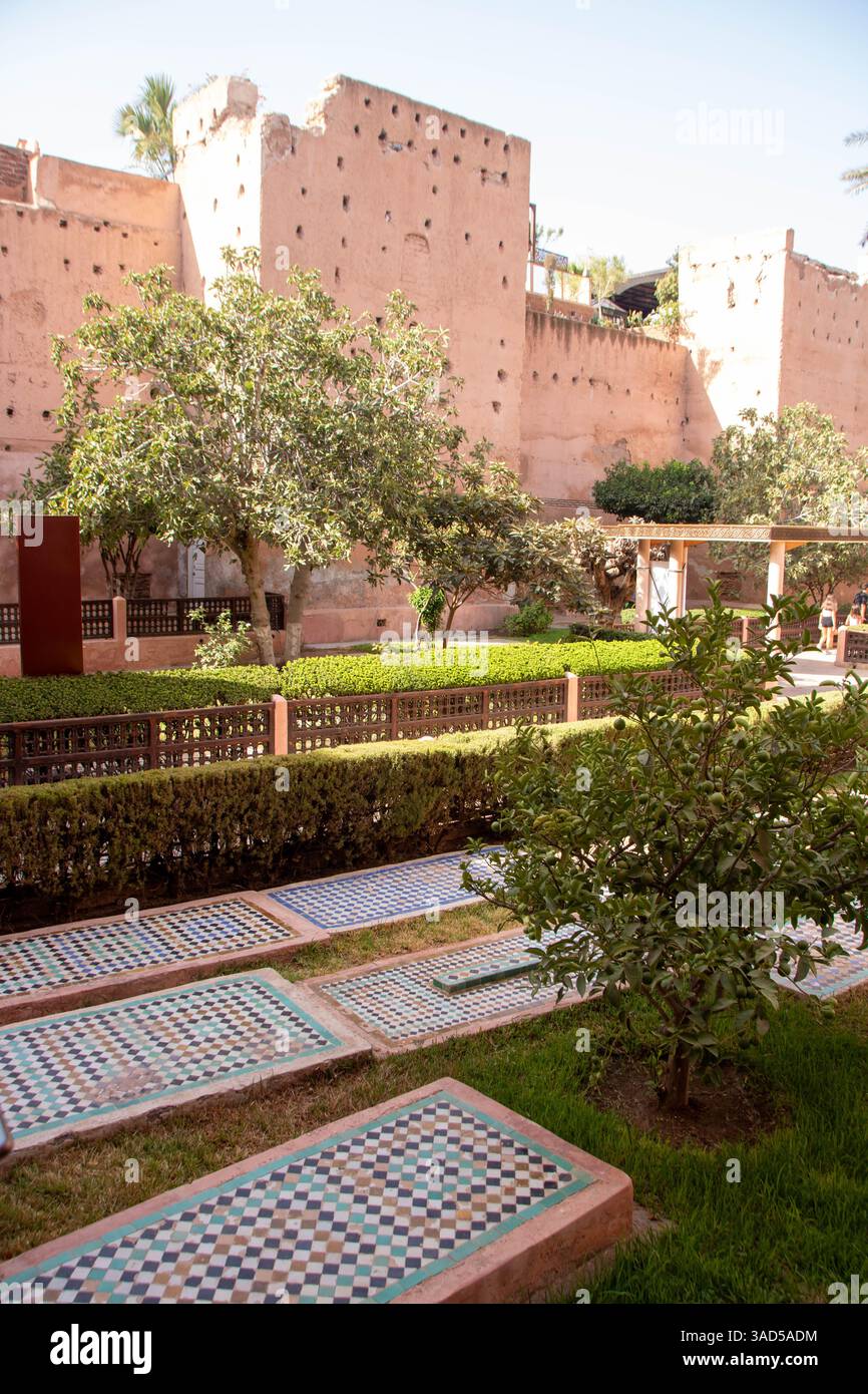 The Saadian Tombs, built in the 16th century by Sultan Ahmad al-Mansur ...