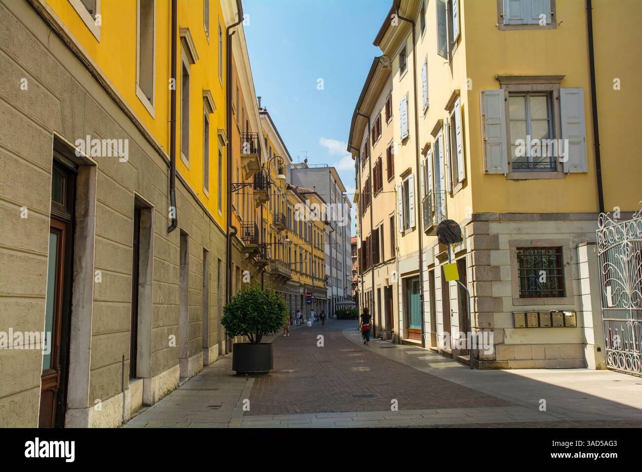 Via Bonaldo Stringher, an historic street in the centre of Udine ...