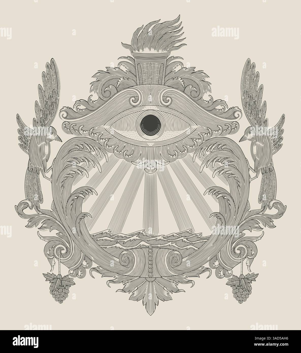 all seeing eye design inspiration for your business purpose, Vintage ...