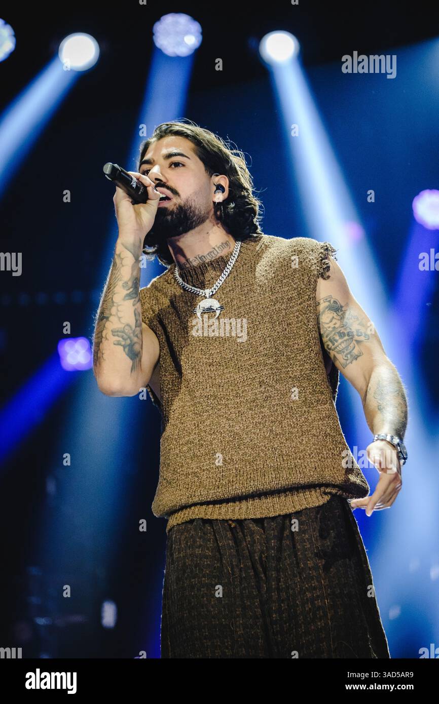 Zurich, Switzerland. 04th Apr, 2025. The Swiss rapper Monet192 performs ...