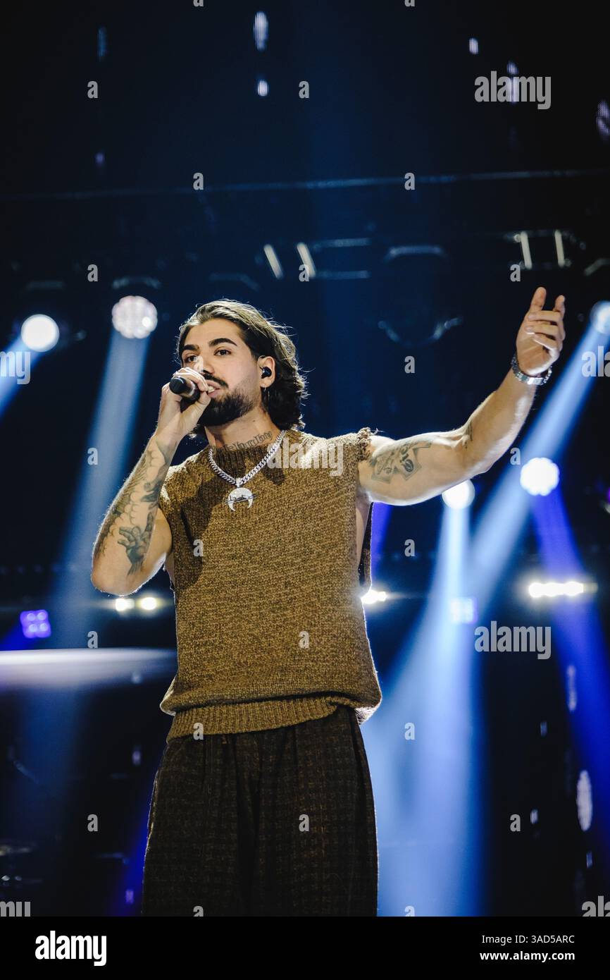 Zurich, Switzerland. 04th Apr, 2025. The Swiss rapper Monet192 performs ...