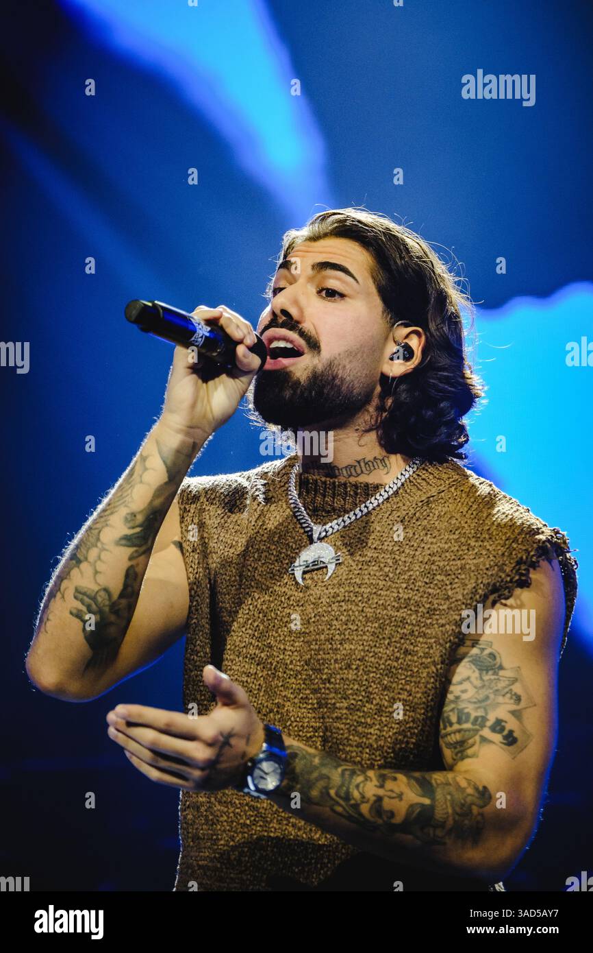 Zurich, Switzerland. 04th Apr, 2025. The Swiss rapper Monet192 performs ...