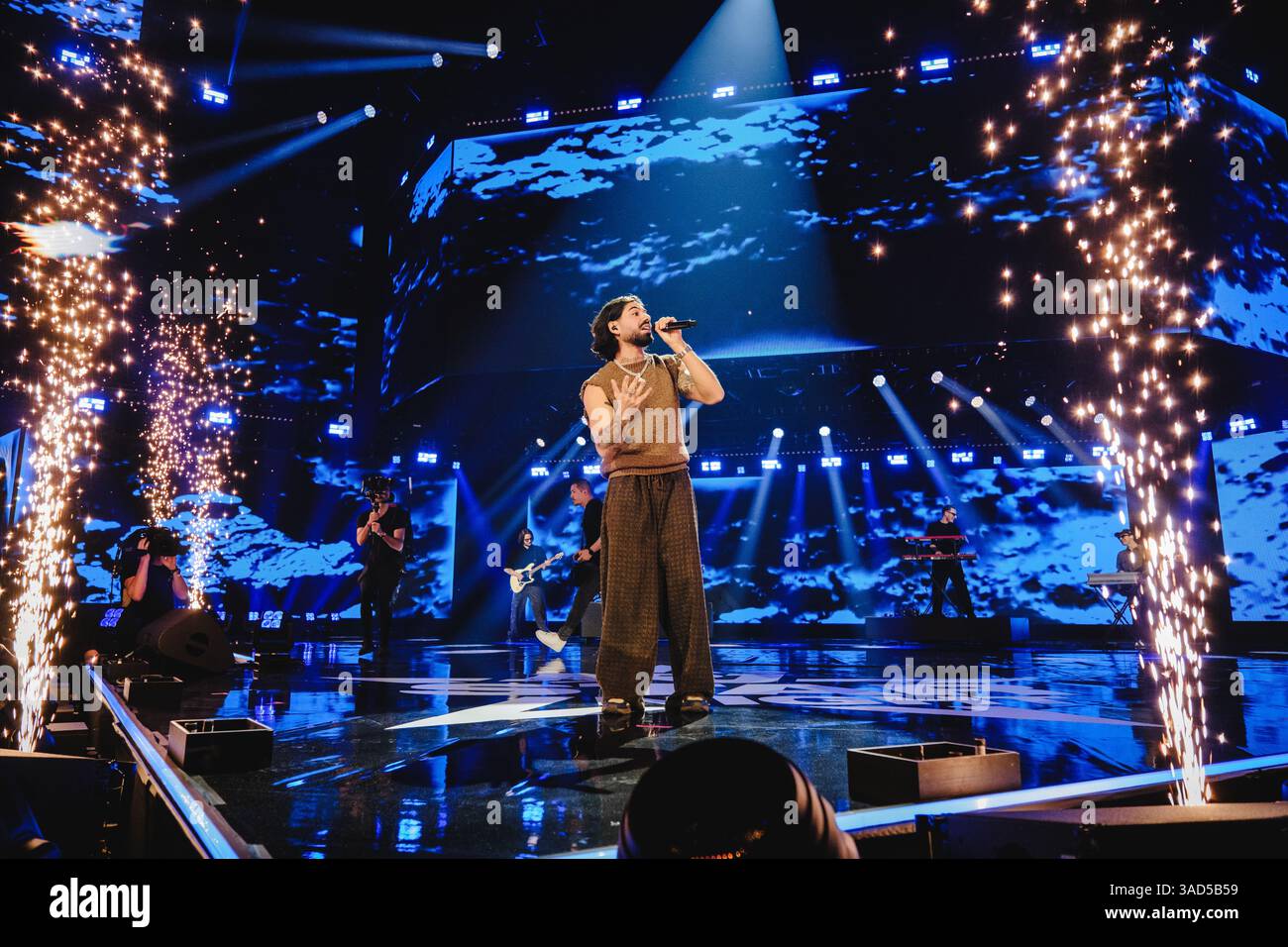 Zurich, Switzerland. 04th Apr, 2025. The Swiss rapper Monet192 performs ...