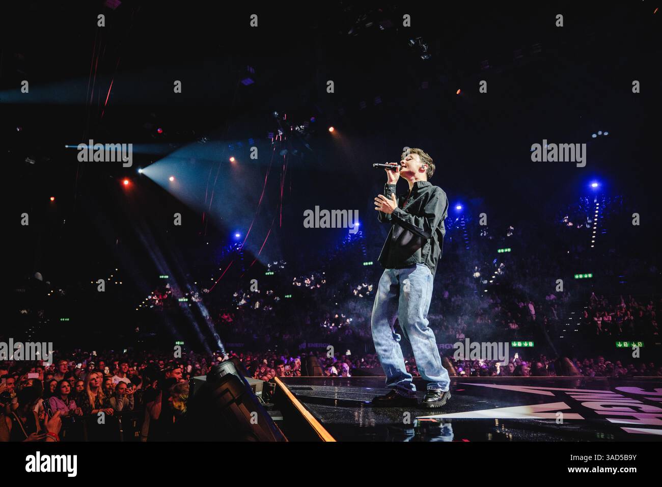 Zurich, Switzerland. 04th Apr, 2025. The Swiss singer Remo Forrer ...