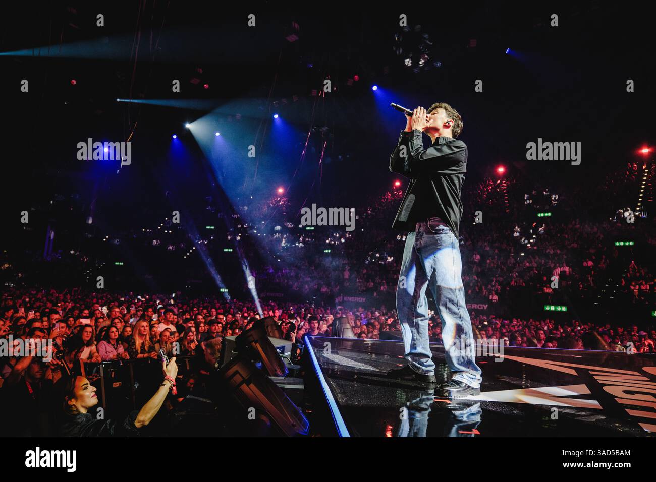Zurich, Switzerland. 04th Apr, 2025. The Swiss singer Remo Forrer ...