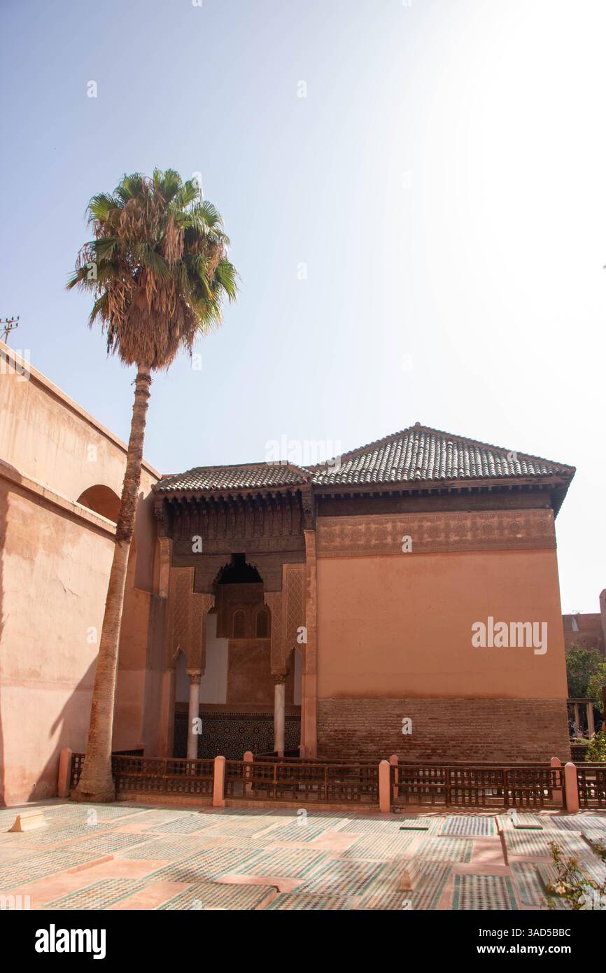 The Saadian Tombs, built in the 16th century by Sultan Ahmad al-Mansur ...