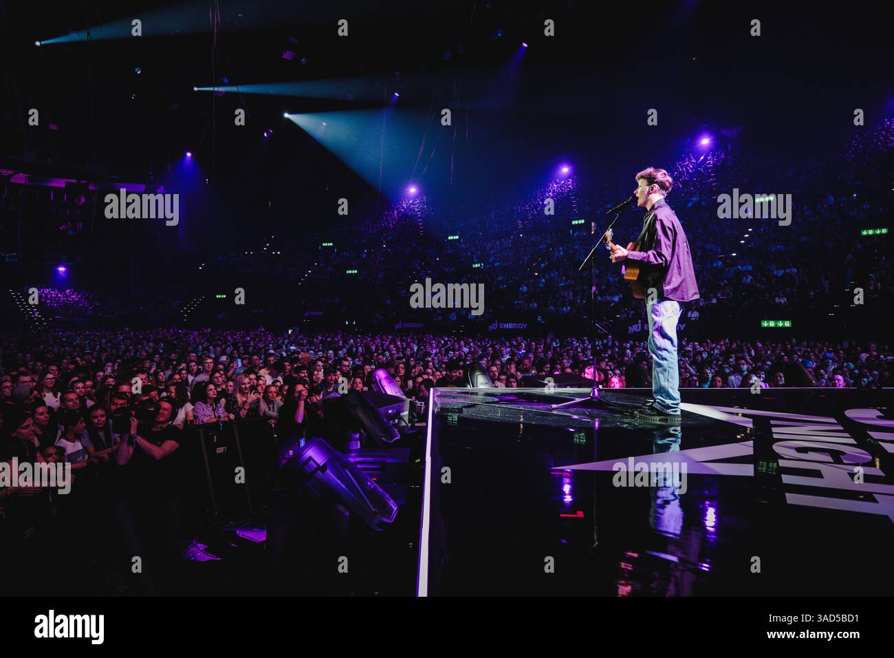 Zurich, Switzerland. 04th, April 2025. The Swiss singer Remo Forrer ...