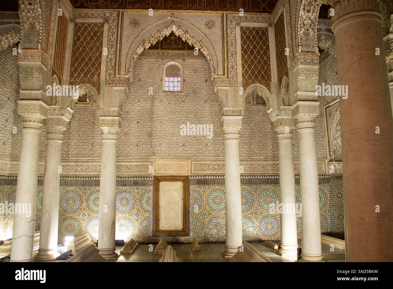 The Saadian Tombs, built in the 16th century by Sultan Ahmad al-Mansur ...