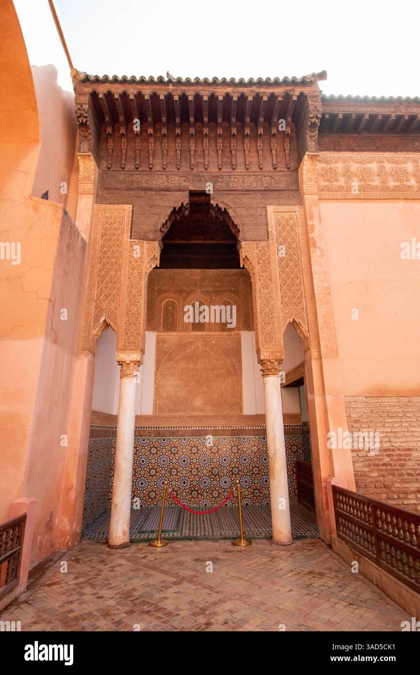 The Saadian Tombs, built in the 16th century by Sultan Ahmad al-Mansur ...