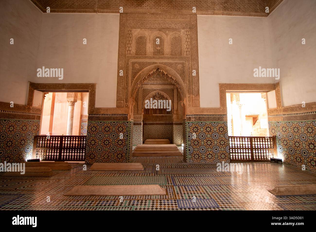 The Saadian Tombs, built in the 16th century by Sultan Ahmad al-Mansur ...