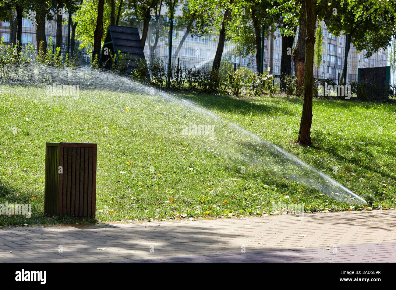 Automatic equipment for irrigation and maintenance of lawns, gardening ...