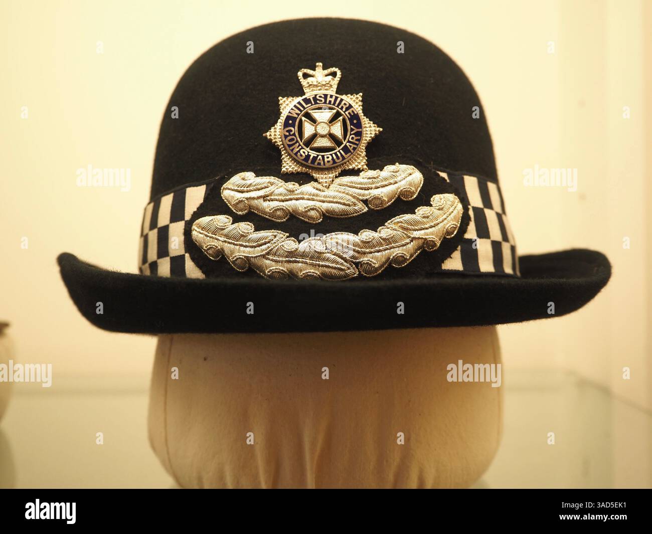 Police hat or helmet worn by Dame Elizabeth Neville, former Chief ...