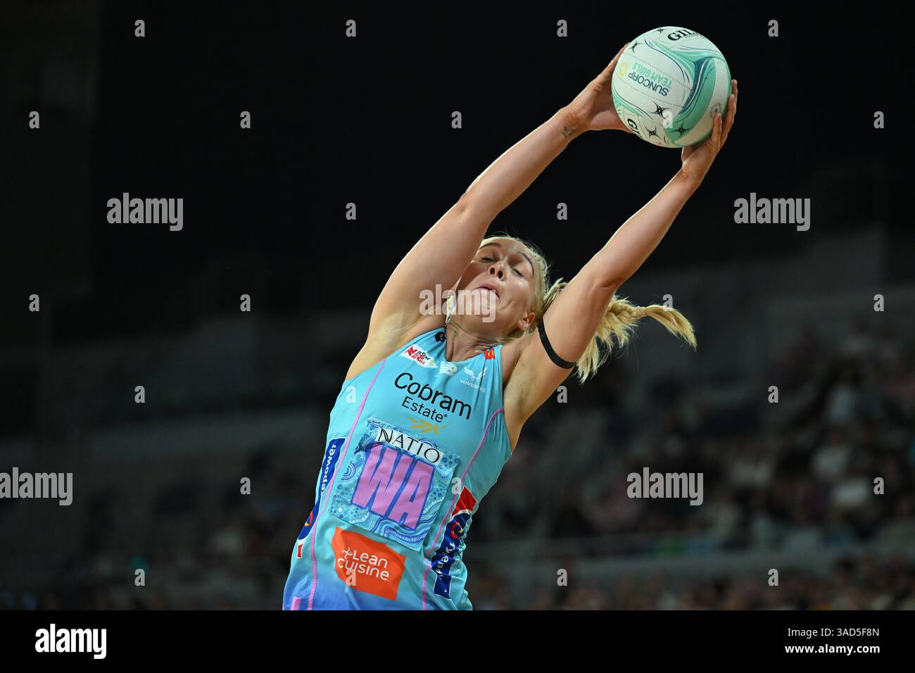 Tayla Fraser of the Mavericks in action during the Super Netball Round ...