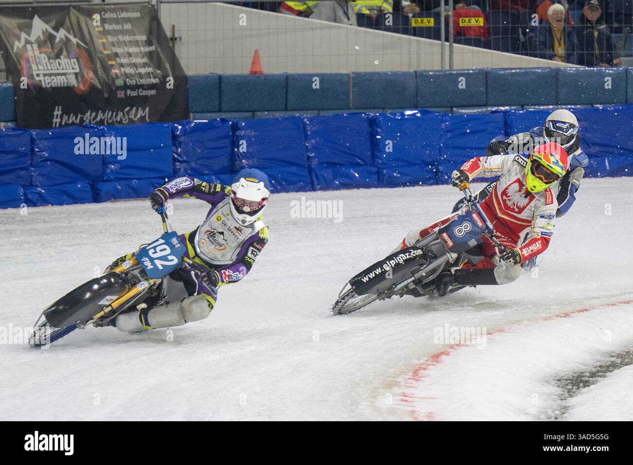 HEERENVEEN, NETHERLANDS - APRIL 4: Reinhard Greisel (Germany), Michał ...