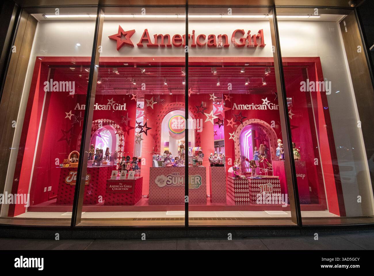 American Girl store in Rockefeller Plaza, Manhattan, New York City, USA ...