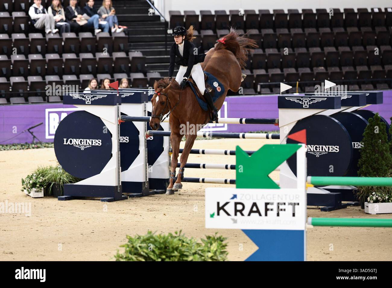 Emma Bodier of France with Elina de Grandry during the Prize of Swiss ...