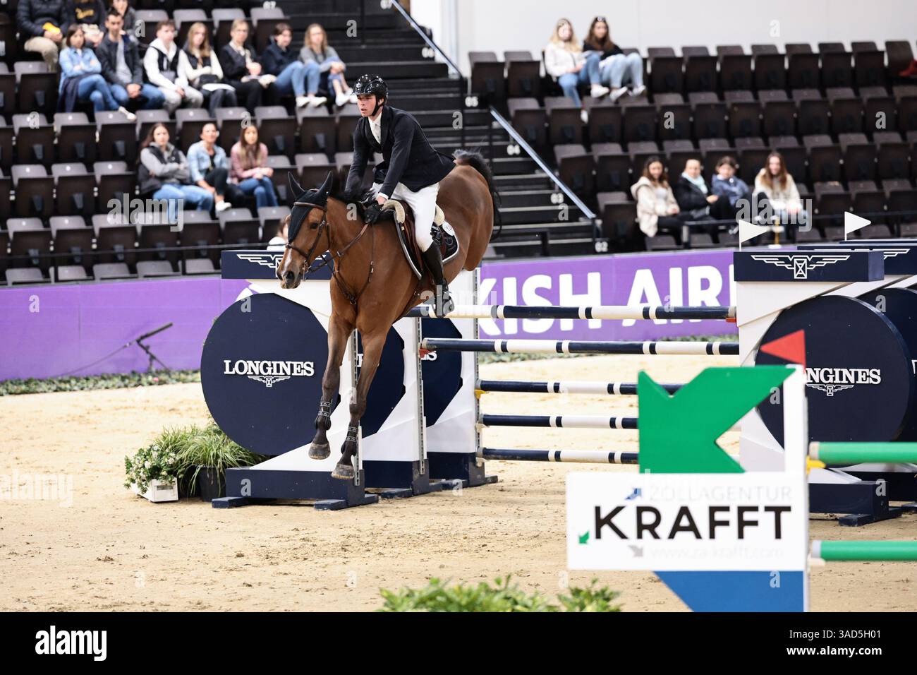 Maxime Anquetin of France with Blizzard du Bidou during the Prize of ...