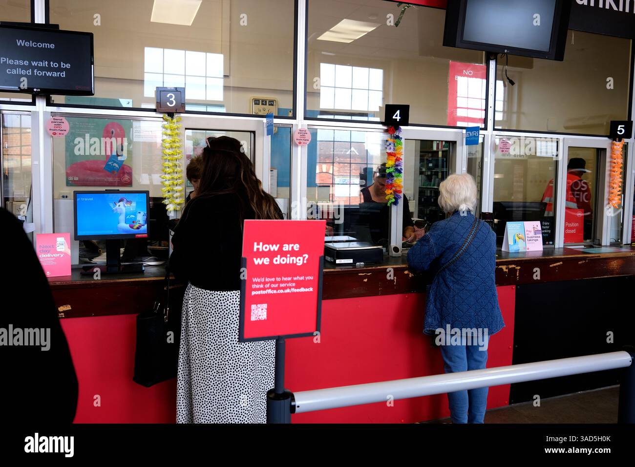 post office interior,bexhill-on-sea seaside town, east sussex, uk Stock ...