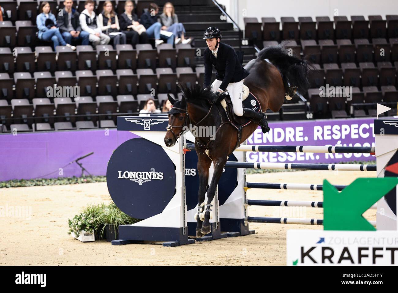 Sören Suppert of Germany with Can Tici during the Prize of Swiss ...
