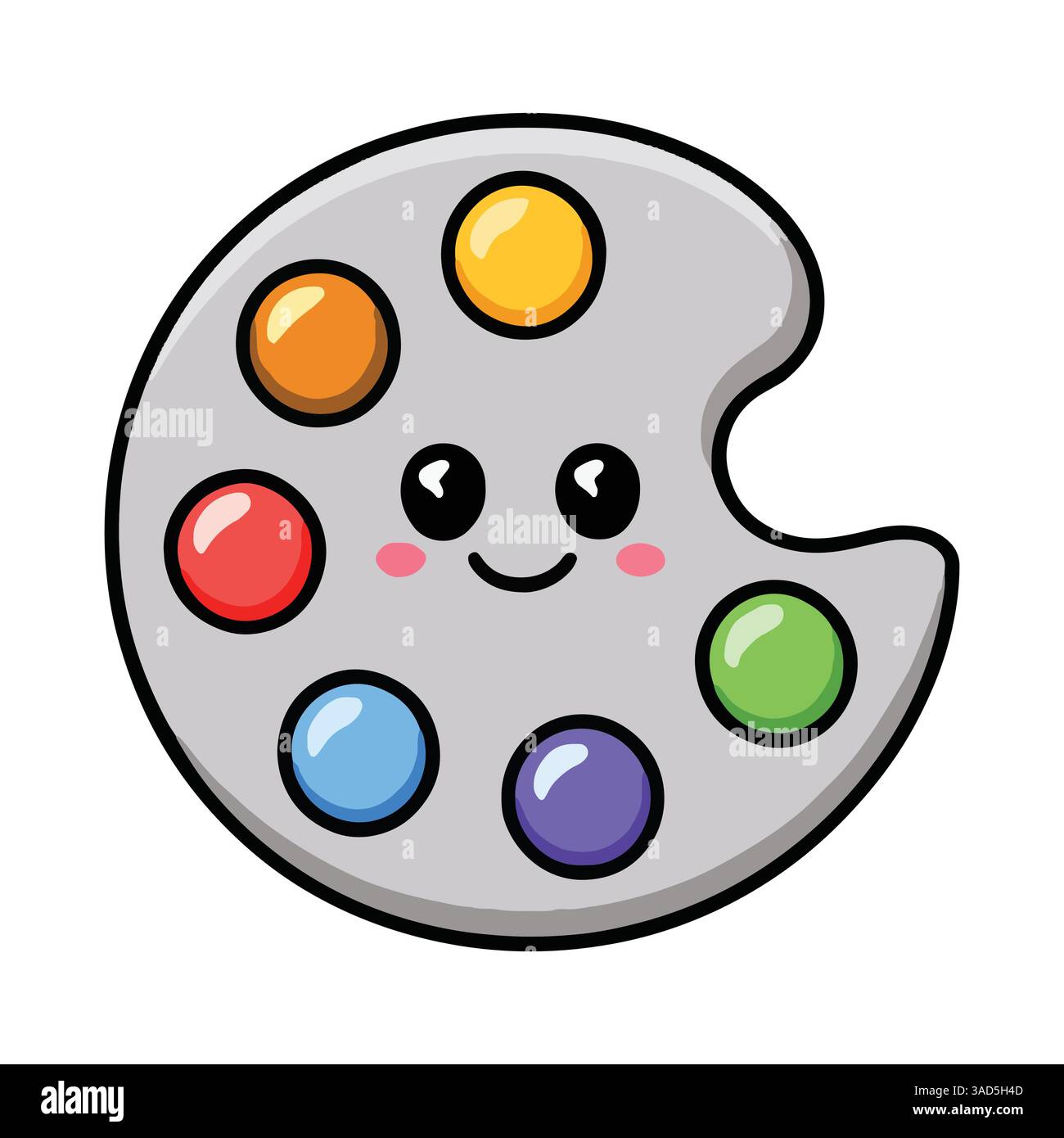 Kawaii color palette with soft pastel tones, including pink, blue and ...