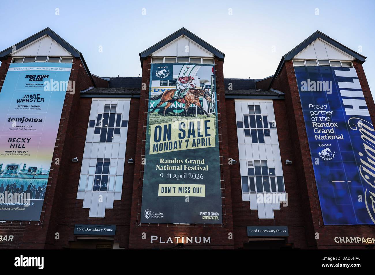 A general view of the Aintree during the Randox Grand National 2025 Day ...