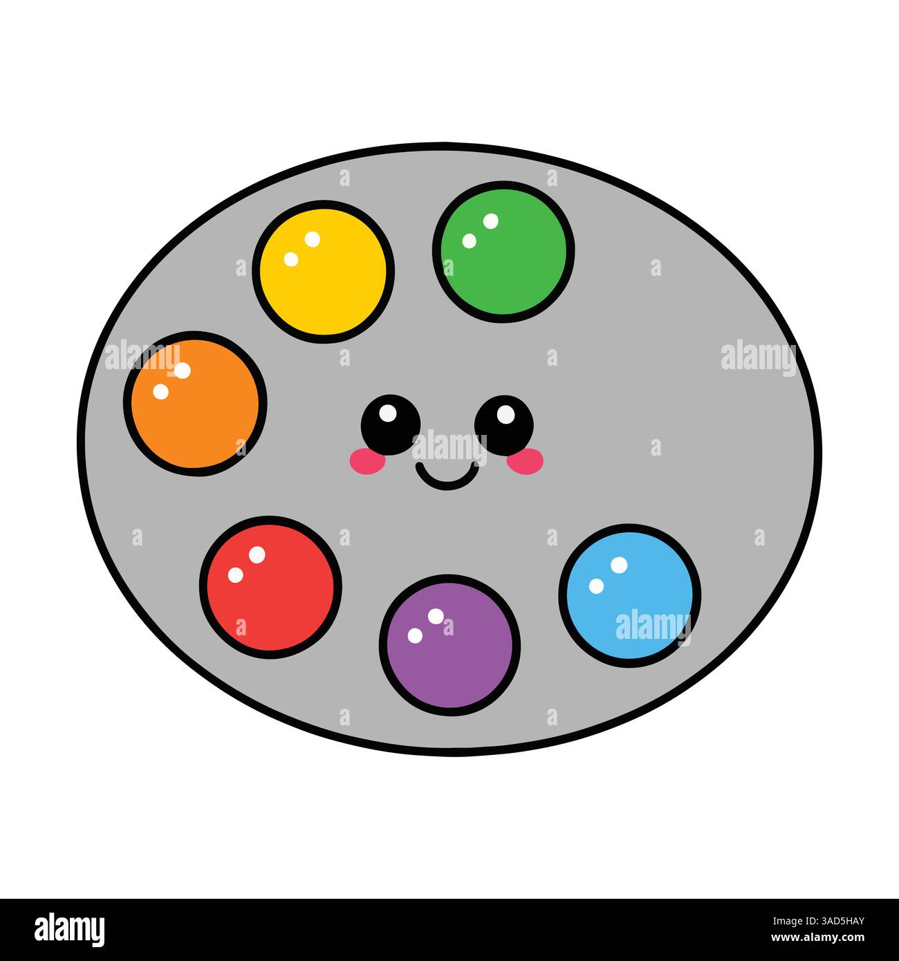 Kawaii color palette with soft pastel tones, including pink, blue and ...