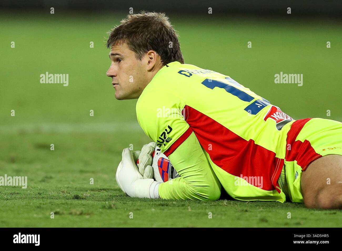 Harrison Devenish-Meares goalkeeper of Sydney FC after another save ...