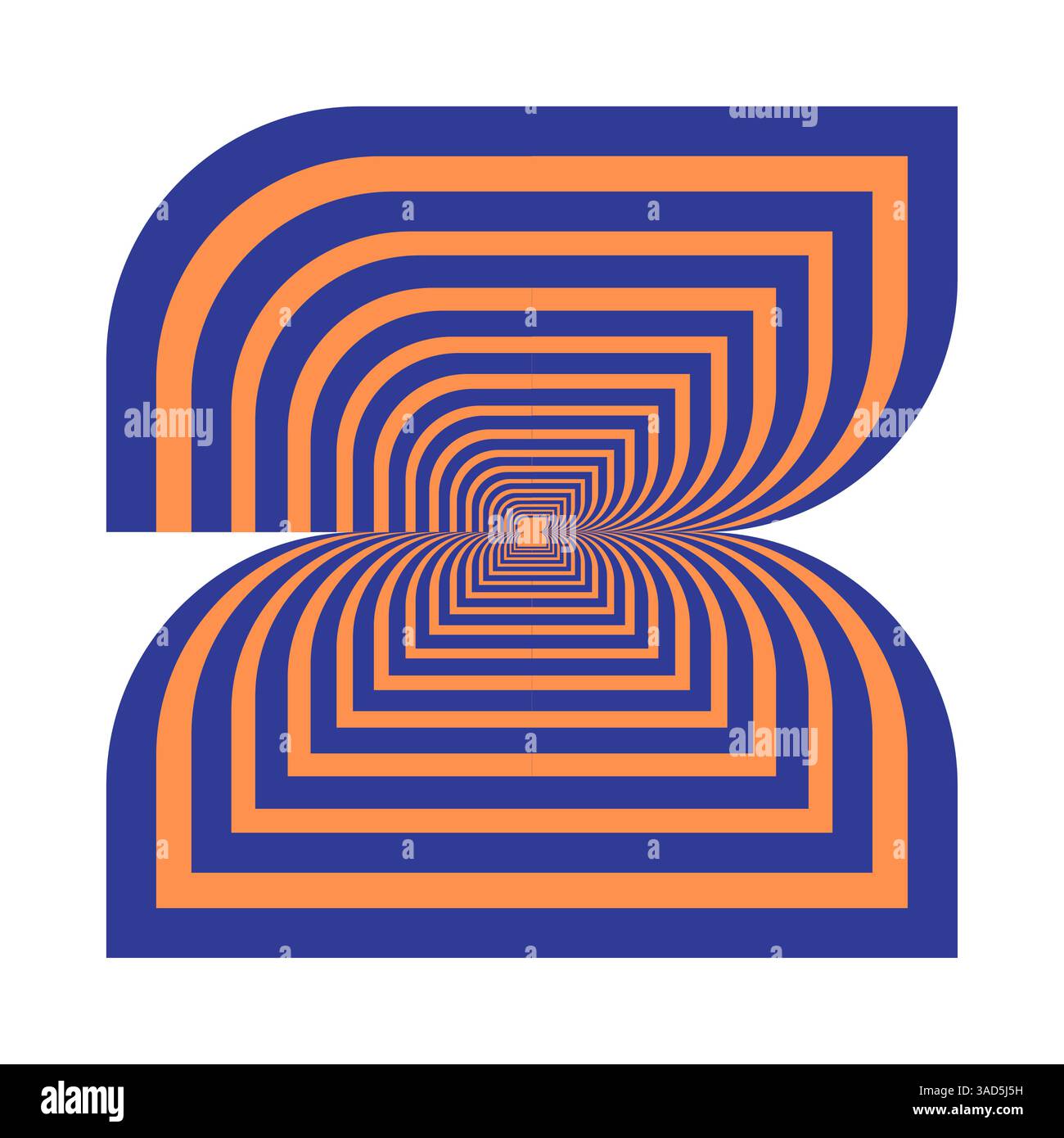 Abstract 3D illustration design with multi color strip and beautiful ...