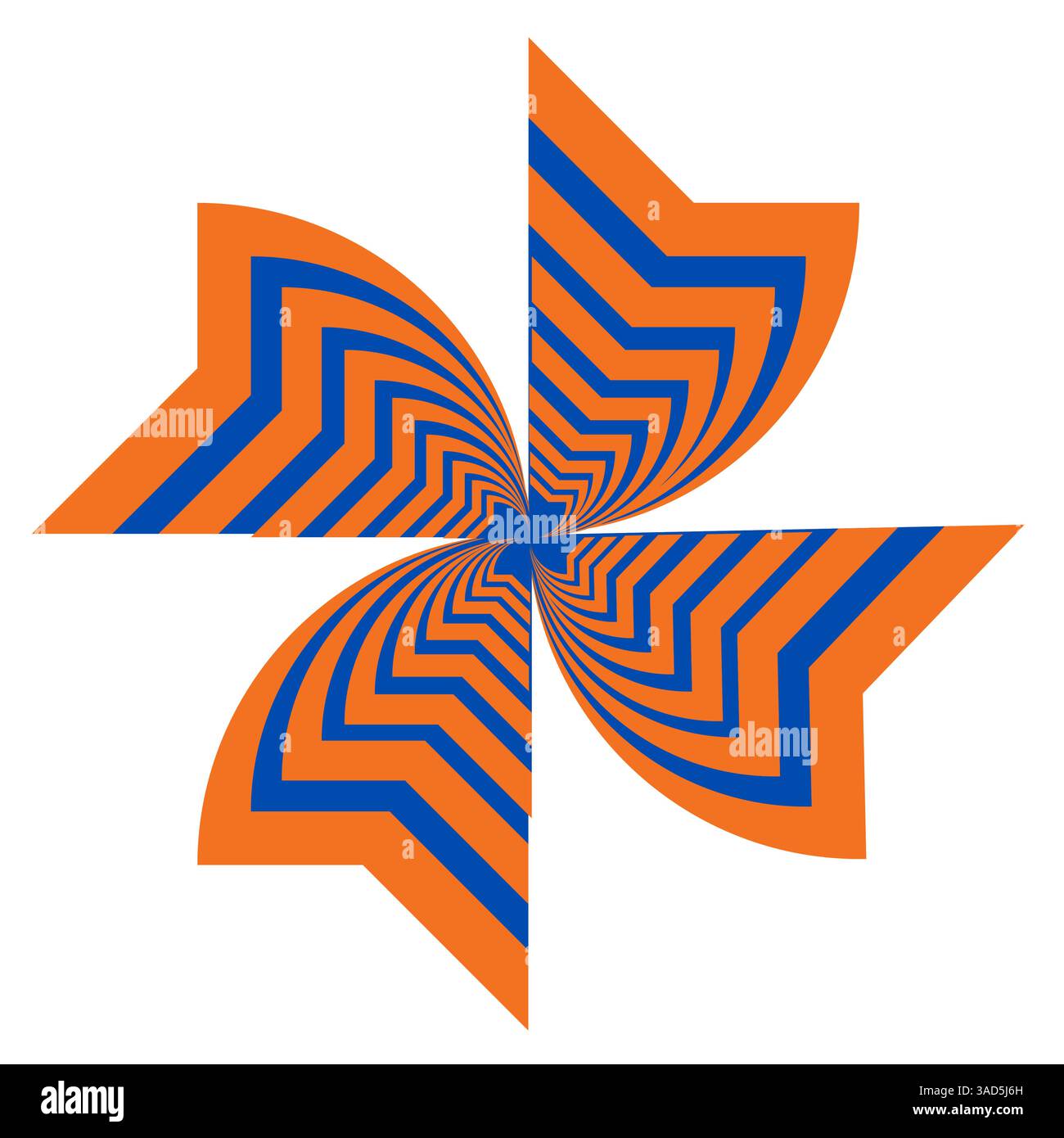 Abstract 3D illustration design with multi color strip and beautiful ...