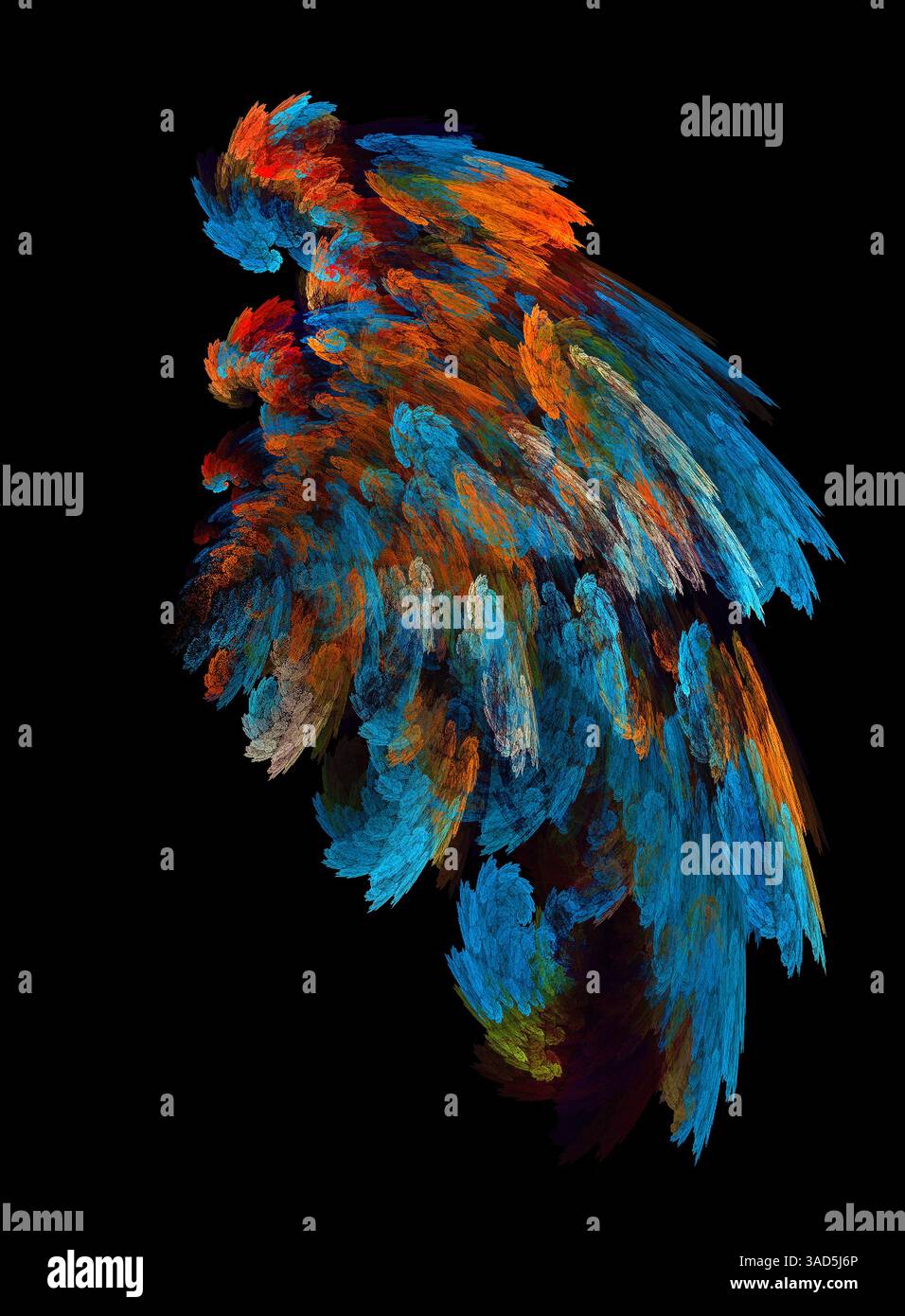 Tropical Fractal Bird Stock Photo - Alamy
