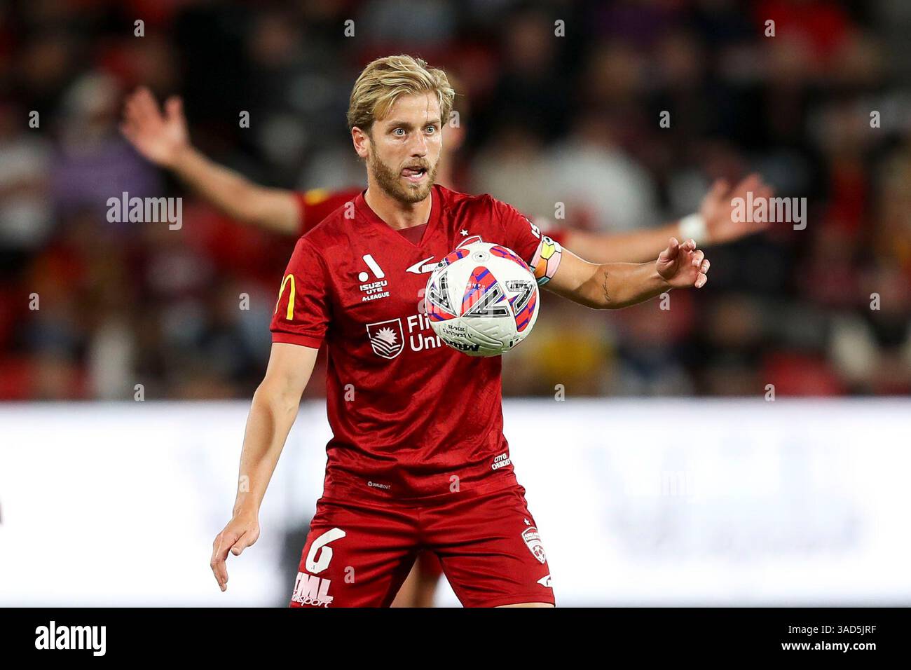 Adelaide, Australia. 05th Apr, 2025. Stefan Mauk of Adelaide United ...