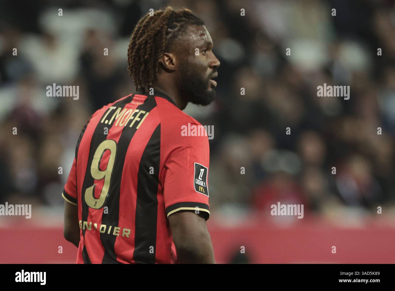 Terem Moffi of Nice during the French championship Ligue 1 football match between OGC Nice (OGCN ...