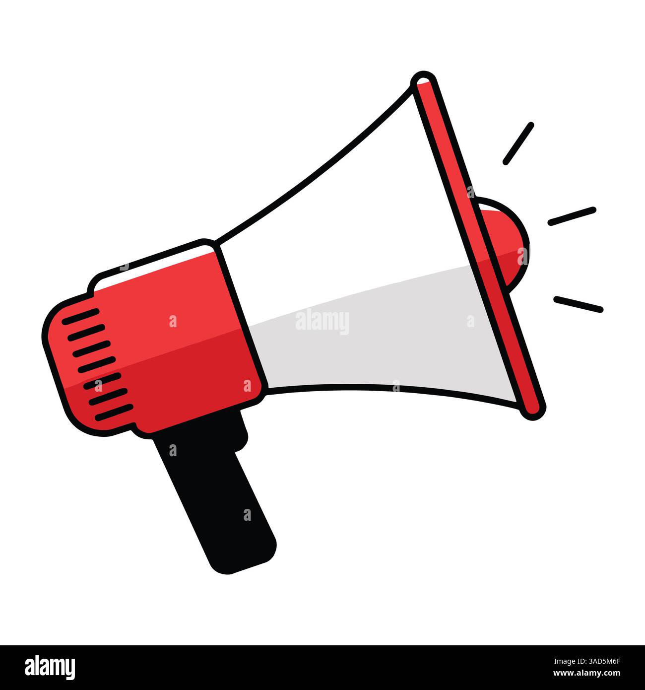 Marketing megaphone icon. Vector illustration of a speaker symbol for ...