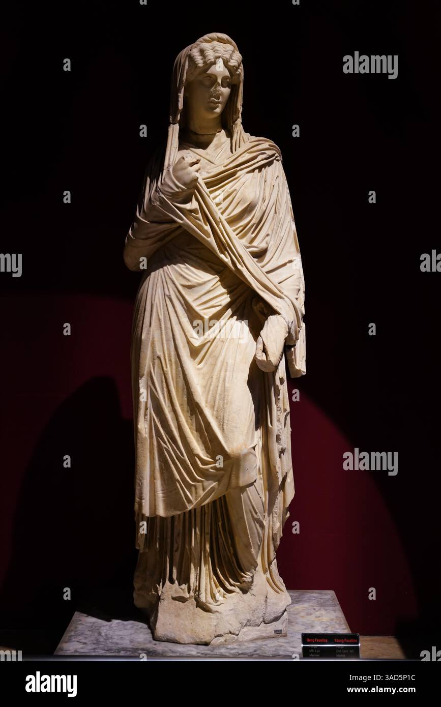 ANTALYA, TURKIYE - MARCH 23, 2025: Young Faustina Statue in Antalya ...