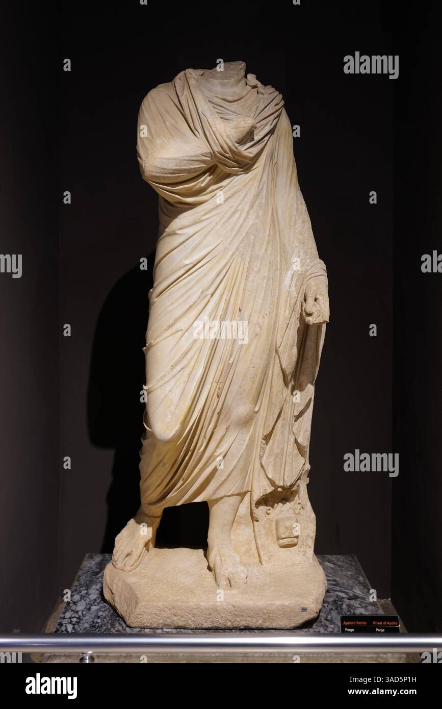 ANTALYA, TURKIYE - MARCH 23, 2025: Priest of Apollo Statue in Antalya ...