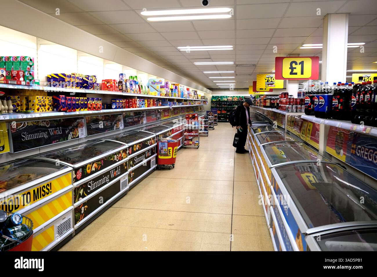 iceland supermarket interior, bexhill-on-sea, east sussex, uk Stock ...
