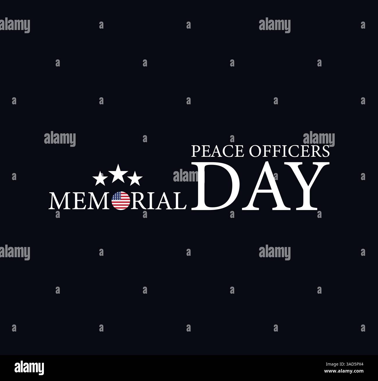 United in Remembrance Peace Officers Memorial Day in America Stock ...