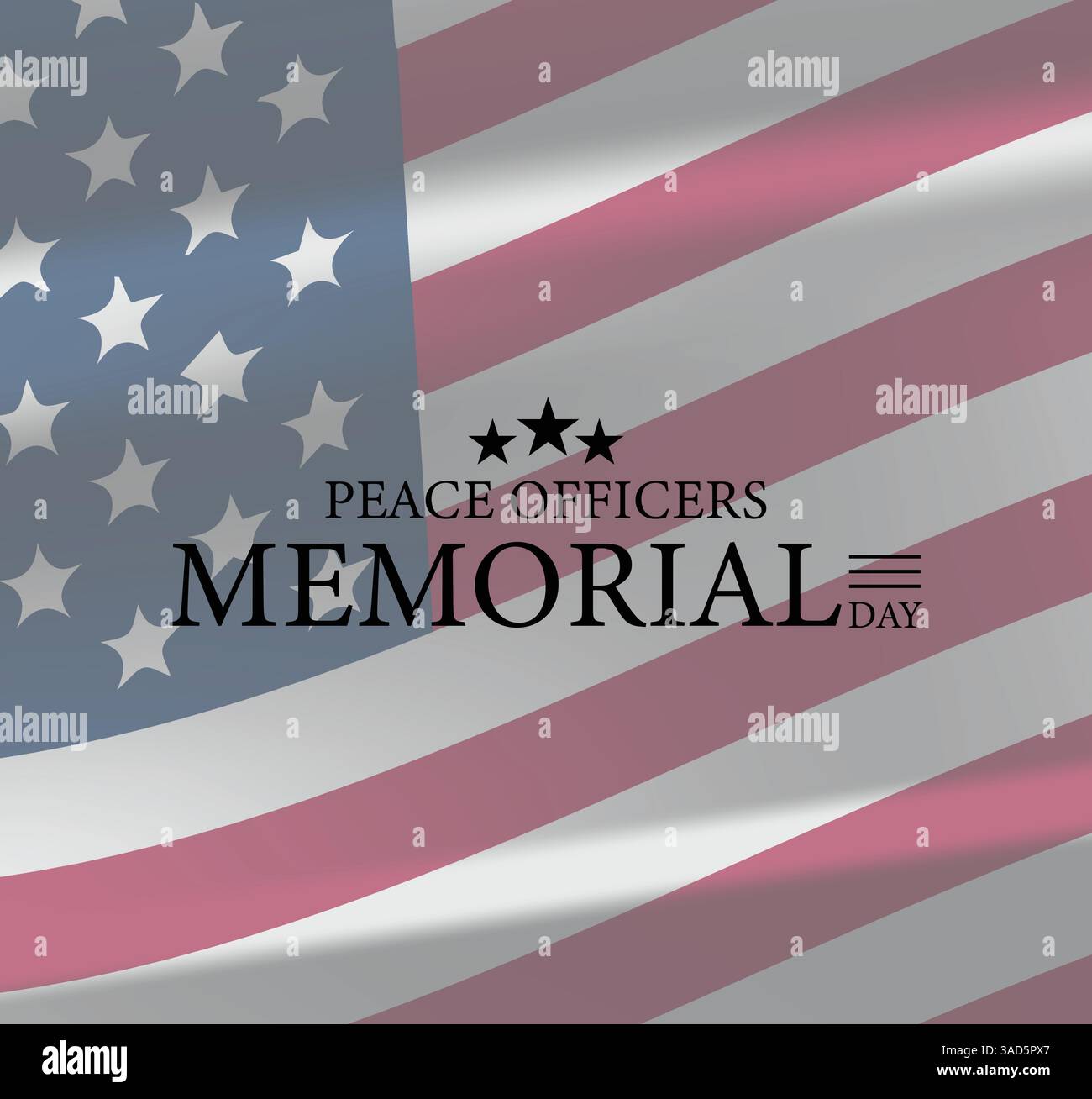 Commemorating Courage Peace Officers Memorial Day in America Stock ...